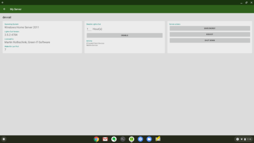 Using a Chromebook with Lights-Out - Green-IT-Software